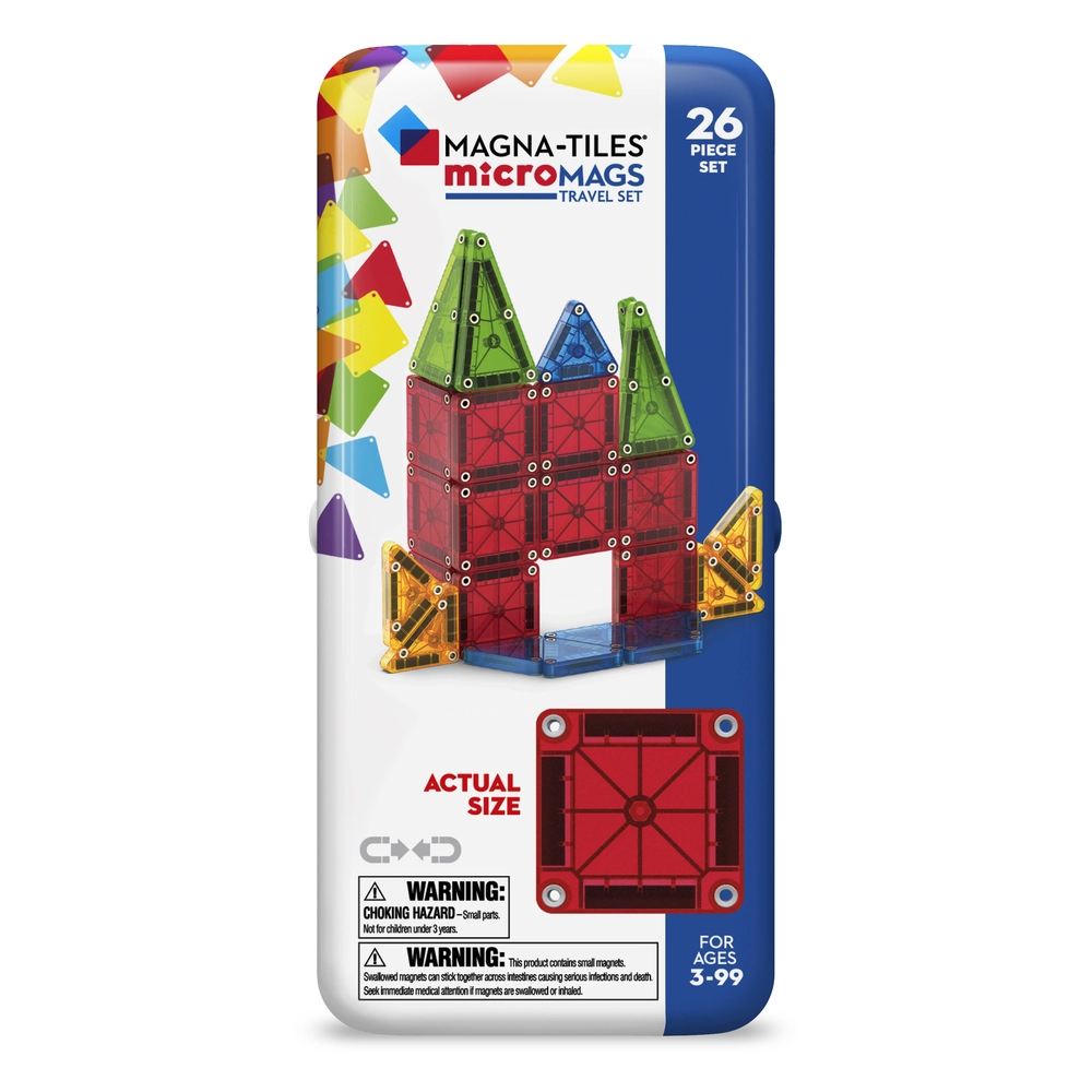Køb MAGNA-TILES micro MAGS Travel Tin case MAGNATILES hos Legekæden