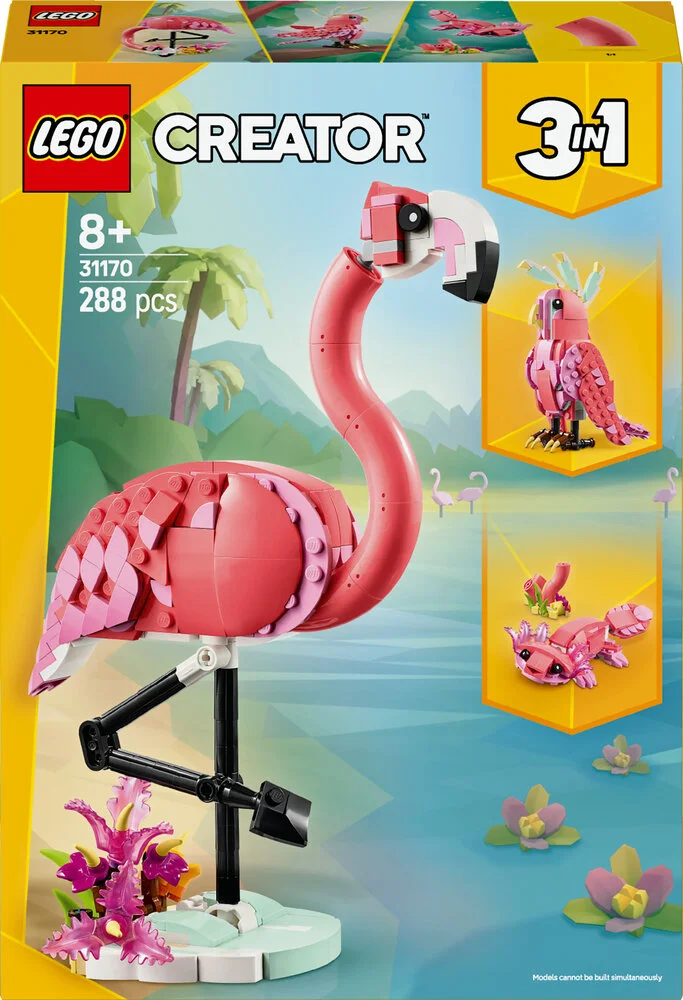 Køb 31170 LEGO Creator Vilde dyr Pink flamingo LEGO hos Legekæden